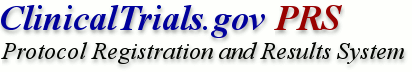 ClinicalTrials.gov PRS: Login